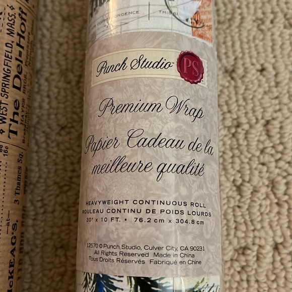 Cynthia Rowley | Holiday | 2 Rolls Gift Wrap Christmas Vintage Wrapping ...